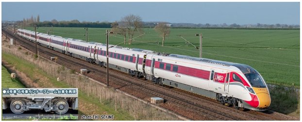 10-1675D Kato Class 800/1 Azuma 9 Car Unit 800 113 LNER