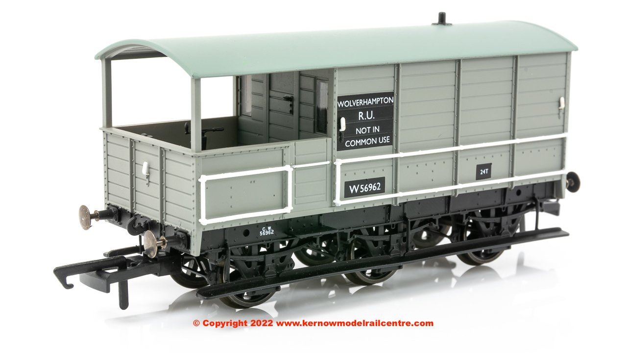 OR76TOA004 WSL Oxford Rail GWR 6 Wheel Toad Brake Van W56962