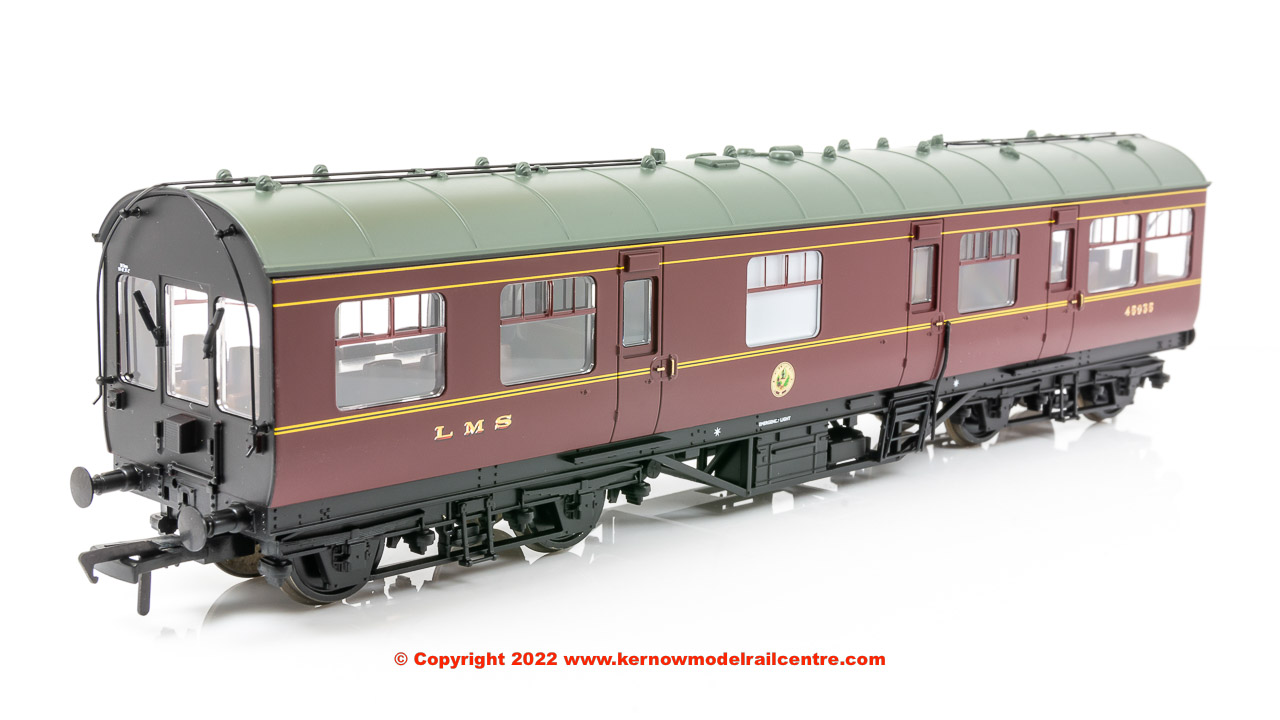 39-780 WSL Bachmann LMS 50ft Inspection Saloon LMS Crimson Lake