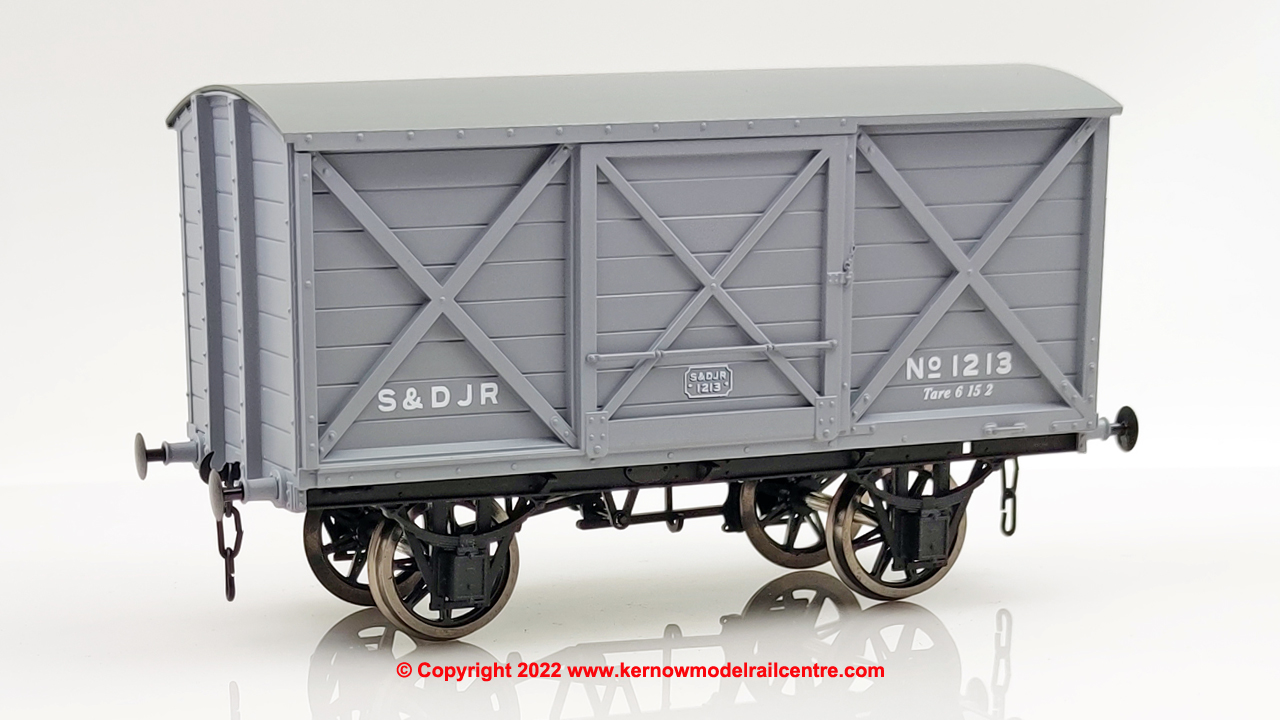 K7010C Kernow Models LSWR Diag 1410 Covered Van - SDJR Grey 1213