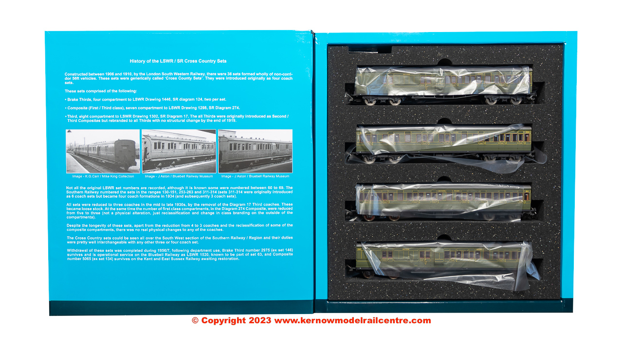 E86012 EFE Rail LSWR Cross Country 4 Coach Pack - SR