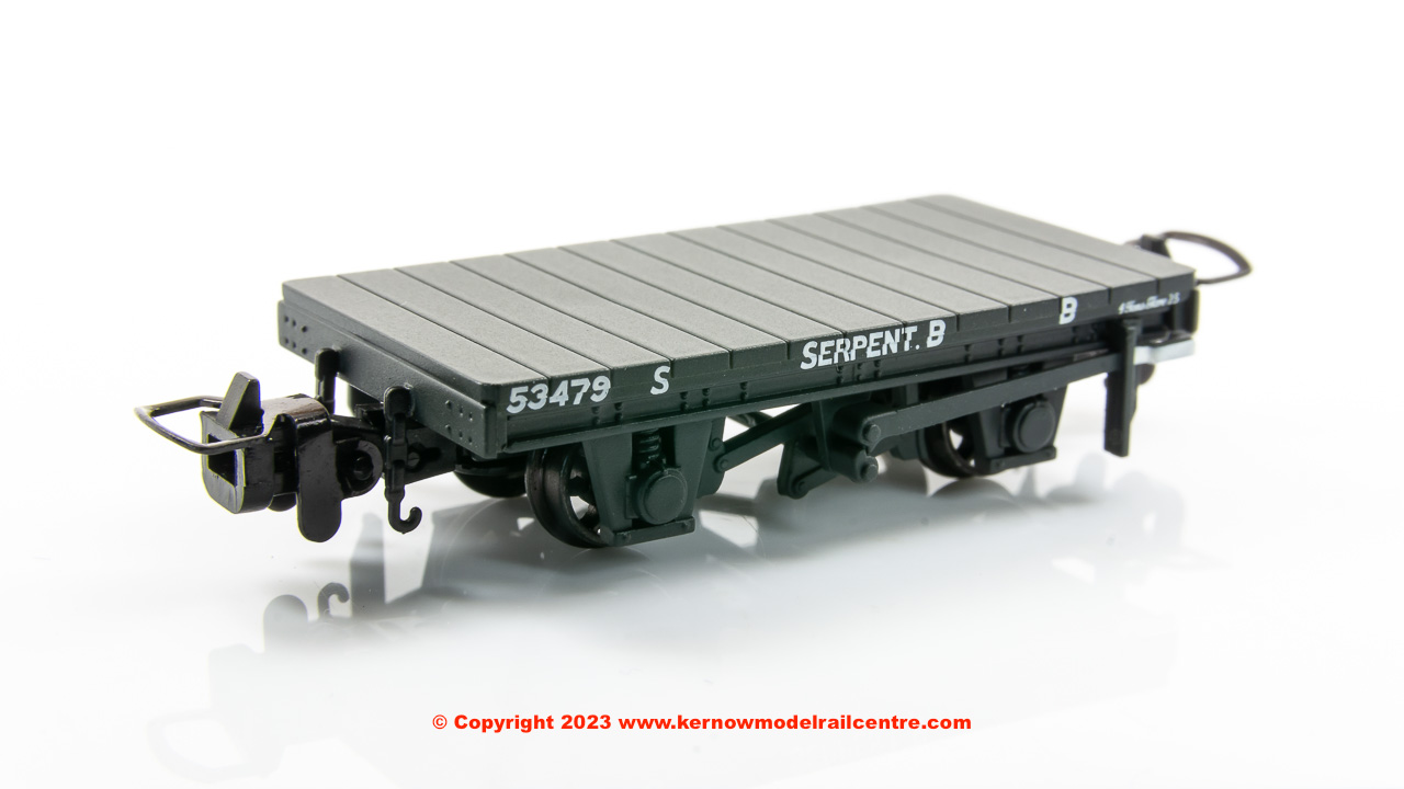 393-176 WSL Bachmann RNAD Flat Wagon Statfold Barn Railway