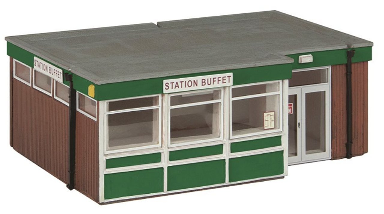 44-1005G Bachmann Scenecraft Station Buffet Green