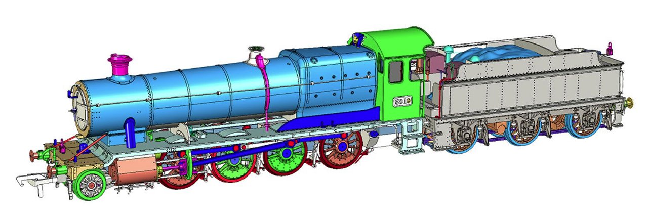 4S-009-005S Dapol 28xx Steam Loco number 3819 GWR Green
