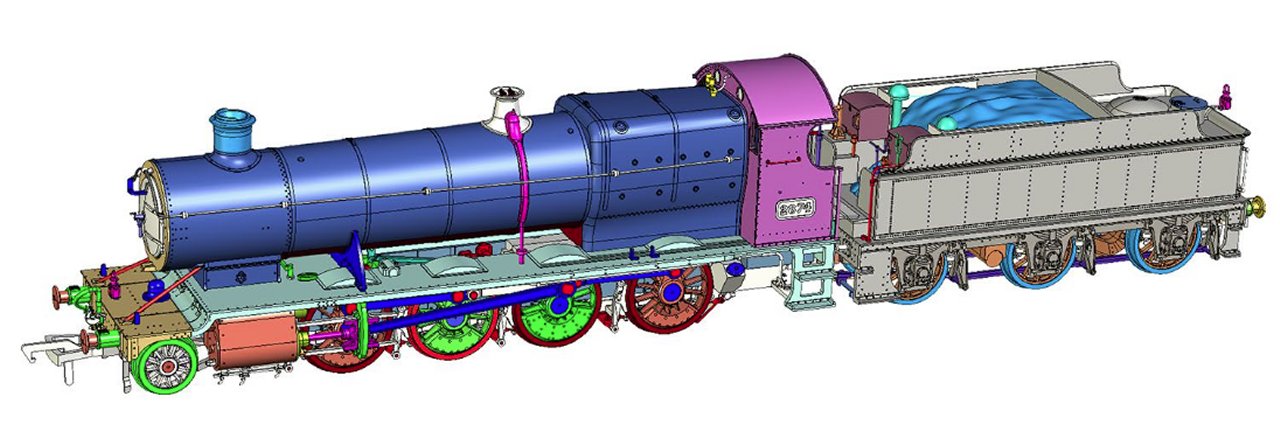 4S-009-008S Dapol 28xx Steam Loco number 3850 GWR Black