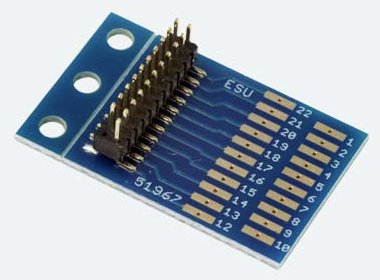 51967 ESU Adapter Board 21MTC for LokSound / LokPilot V3 V4 & 5