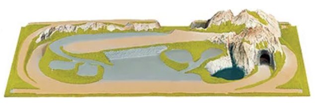 84810 Noch Traunstein Preformed N Gauge Layout Board 125x69cm