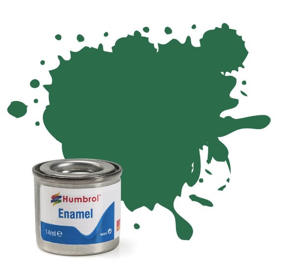 AA0326 # Humbrol Number 30 14 ml tinlet enamel matt dark green