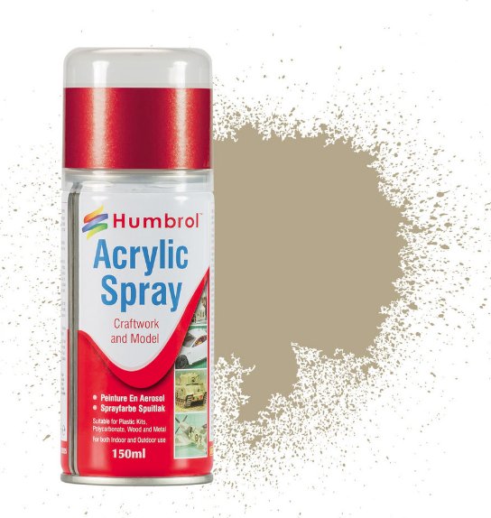 AD6237 # Humbrol No 237 Desert Tan - Modellers Spray 150 ml