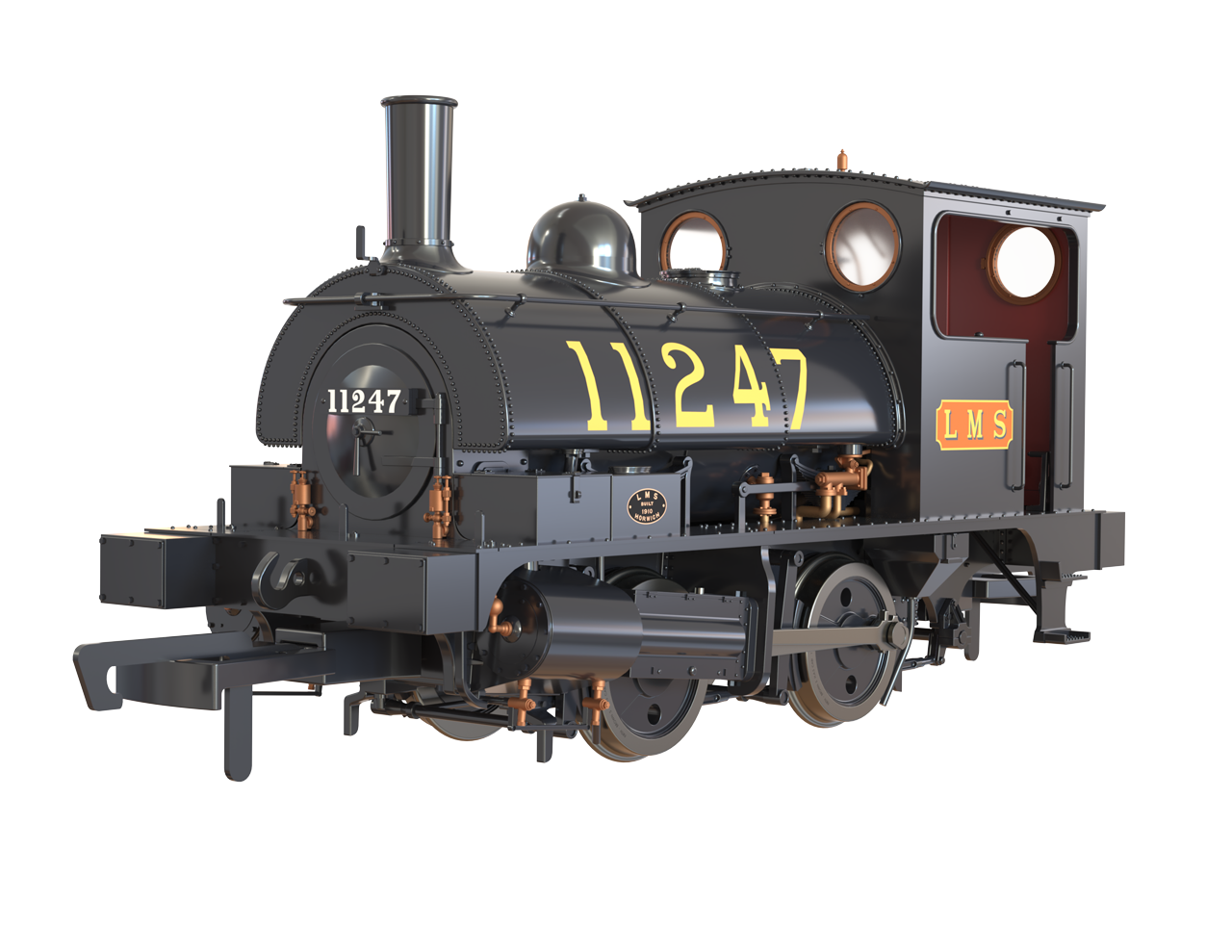 C1021S Clark Railworks L&Y Class 21 Pug No.11247 LMS Black