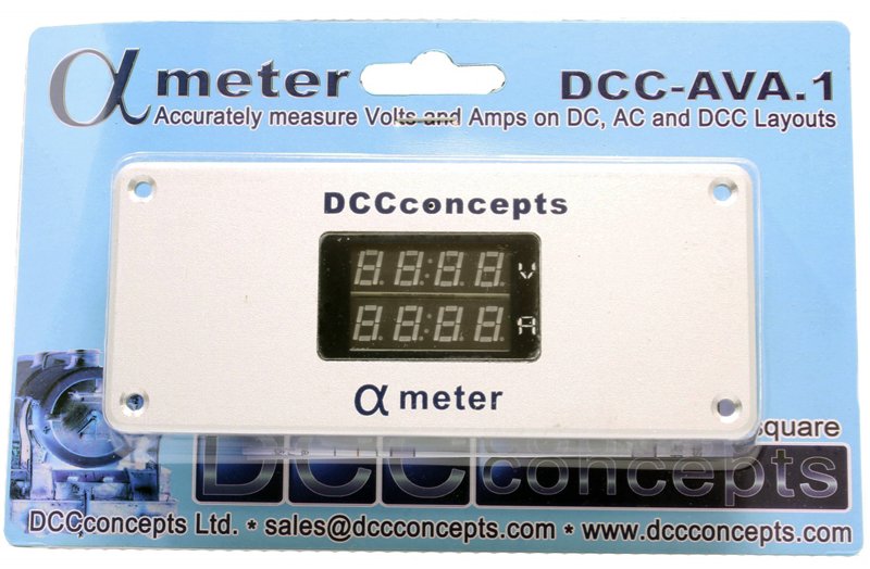 DCC-AVA.1 DCC Concepts Alpha Meter for DC or DCC