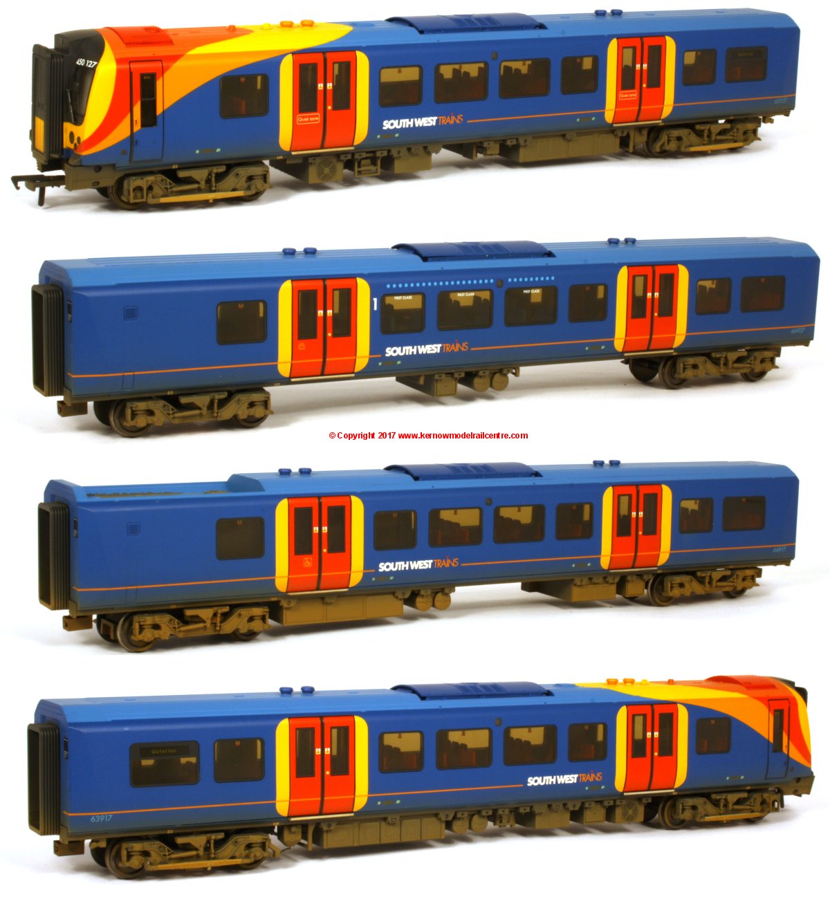 31-041 Bachmann Class 450 4 Car EMU 450127 South West Trains Wtd