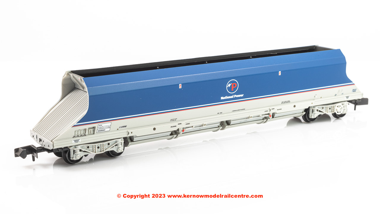 373-811B Graham Farish HKA Bogie Hopper 'National Power' Blue