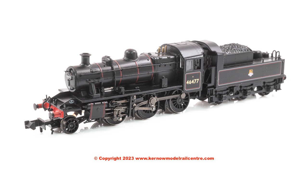 372-626A Graham Farish LMS Ivatt 2MT 46477 BR Lined Black