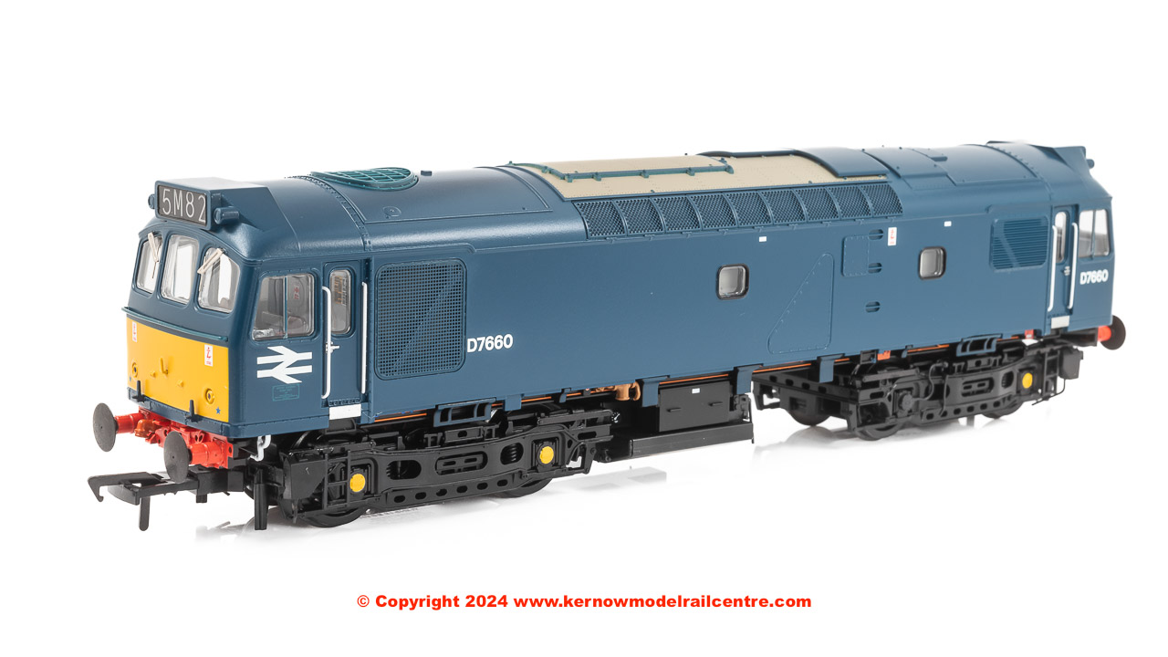32-333SF Bachmann Class 25/3 D7660 BR Blue (Small Yellow Panels)