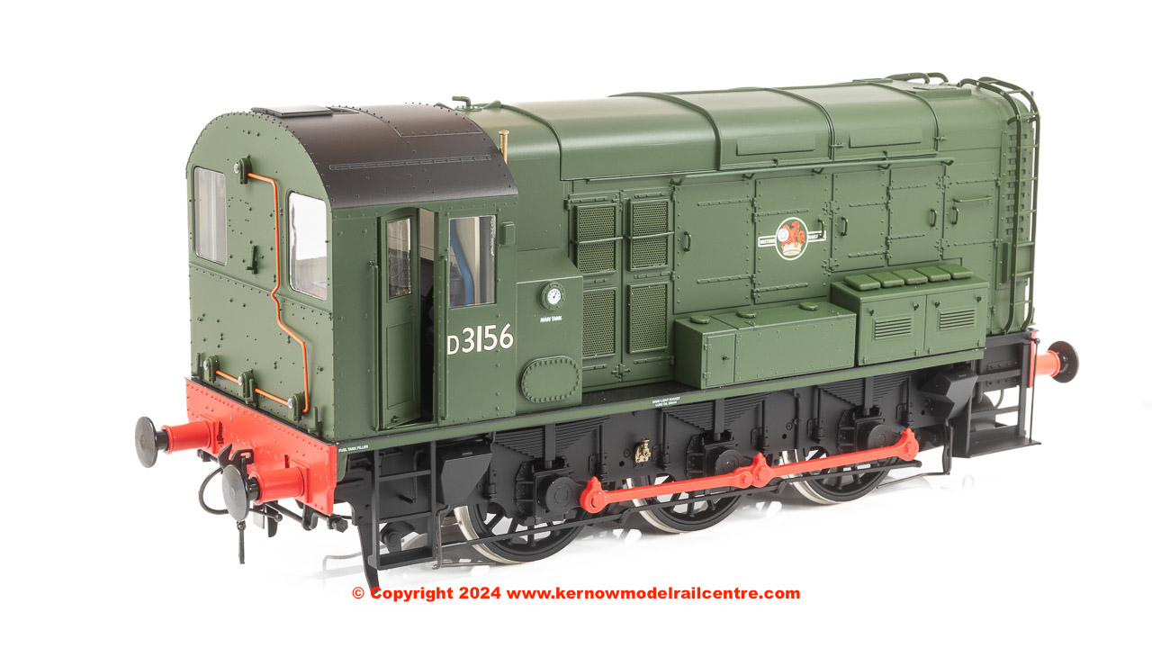 7D-008-018 Dapol Class 08 D3156 BR Green Late Crest