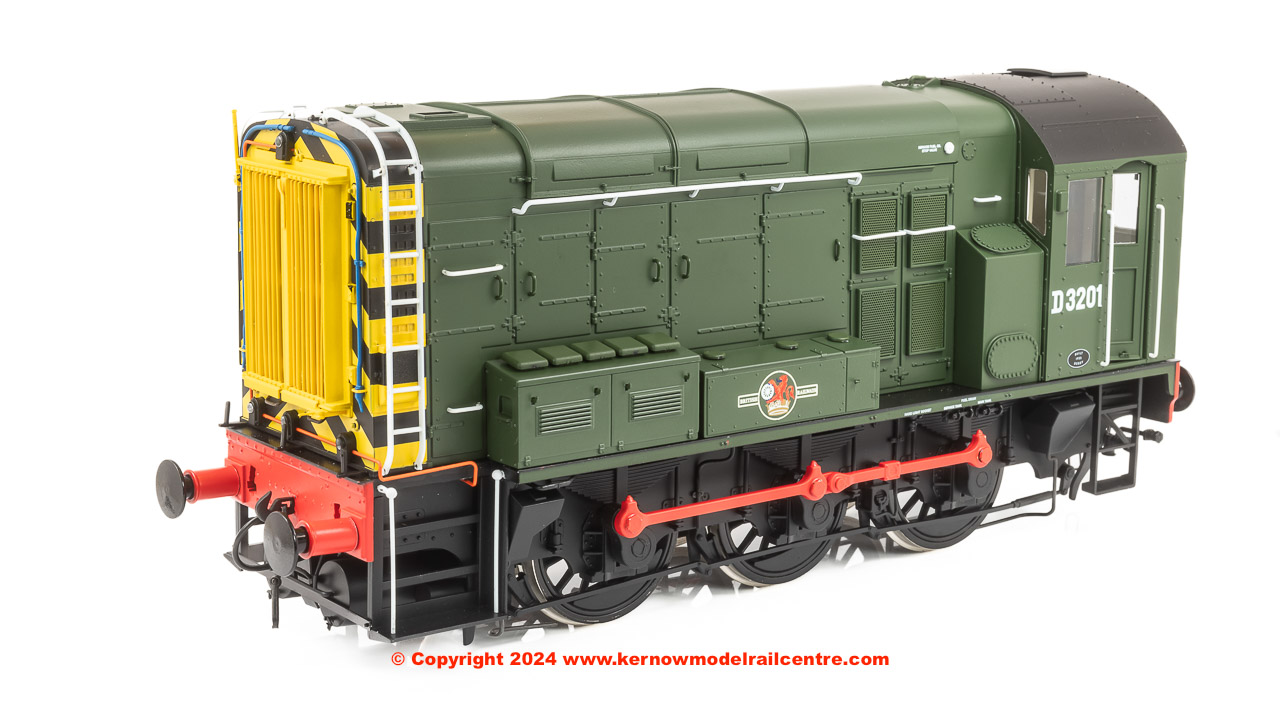 7D-008-019 Dapol Class 08 D3201 BR Green Late Crest