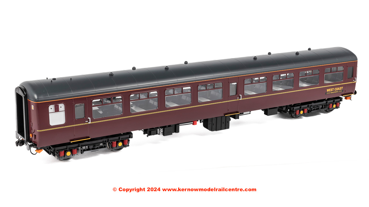 2407 Heljan Mk2 Standard Open TSO Coach - West Coast Maroon