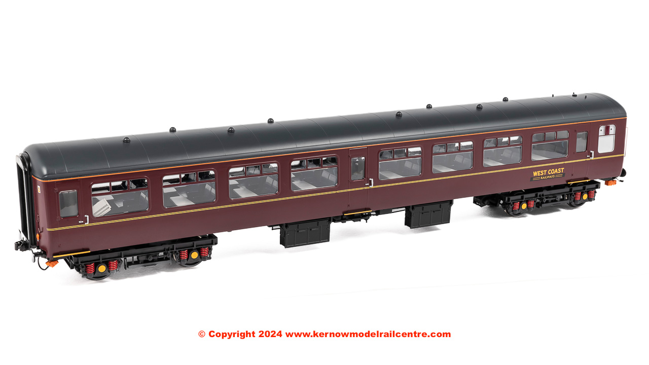 2407 Heljan Mk2 Standard Open TSO Coach - West Coast Maroon