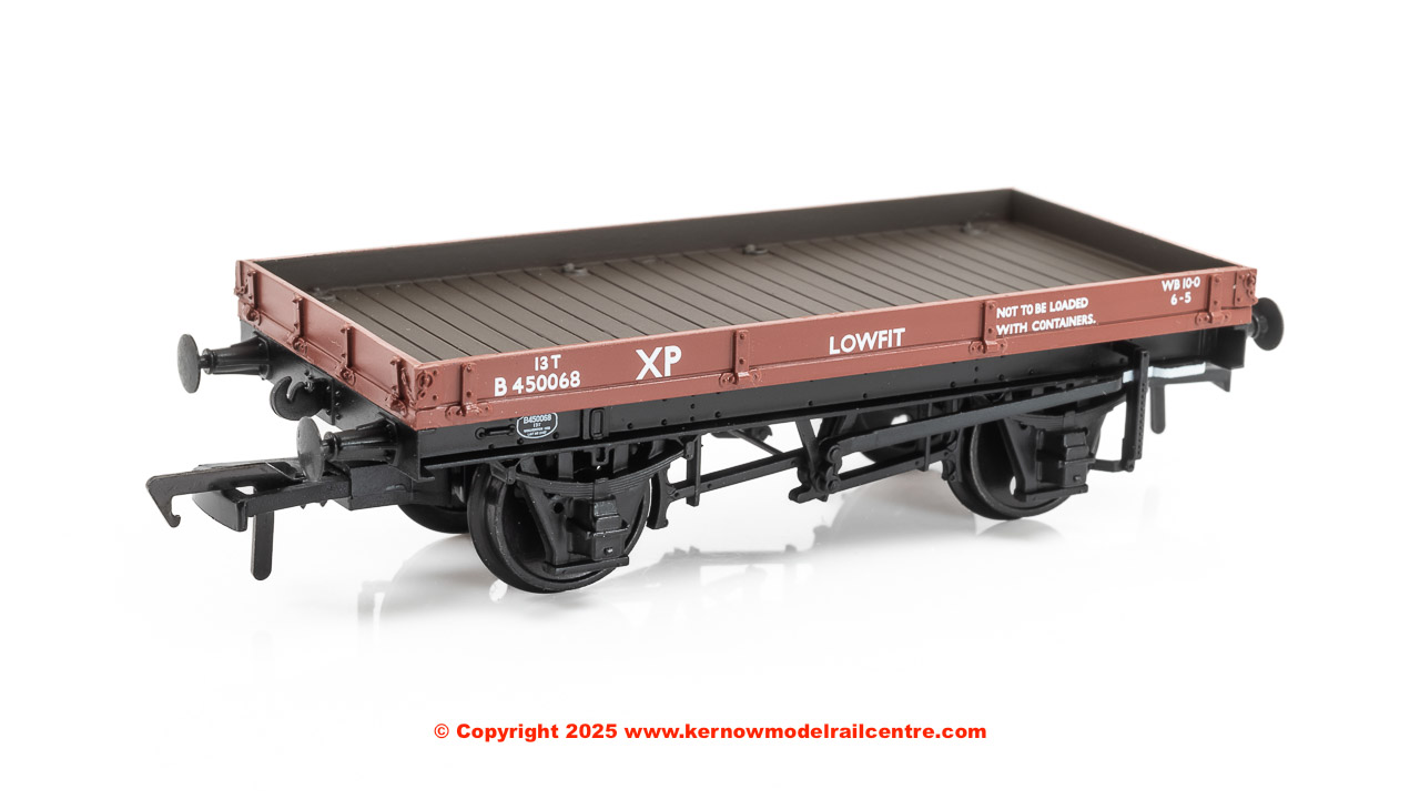 37-477D Bachmann 1 Plank 'Lowfit' Wagon BR Bauxite (Early)