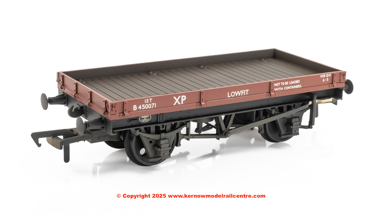 37-477E Bachmann 1 Plank 'Lowfit' Wagon BR Bauxite (Early) [W]