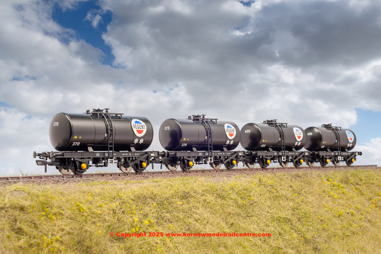 1114 WSL Heljan 35 Ton B Tank Wagon Pack - REGENT OIL Black