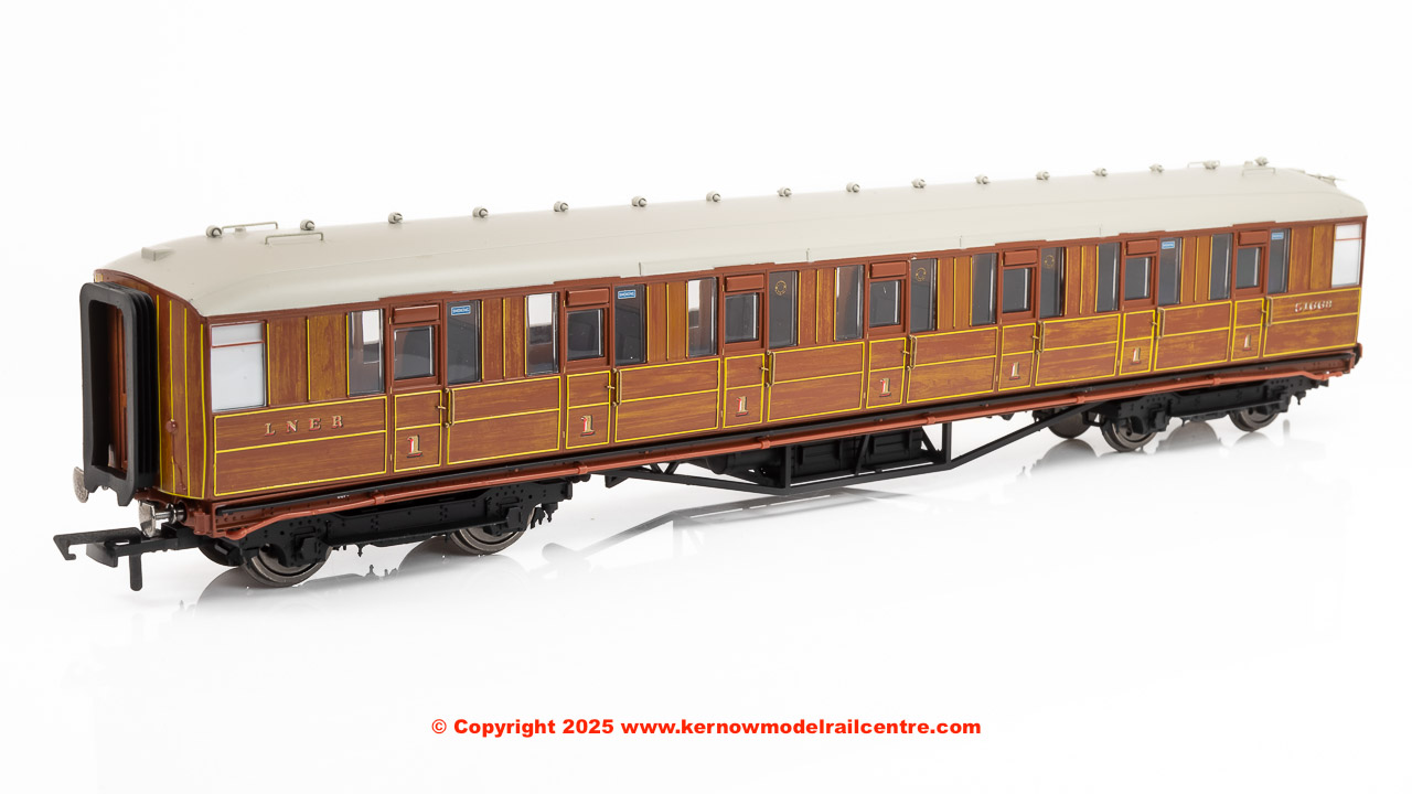R40452 Hornby LNER Gresley Corridor Teak Coaches 1st Class 51668