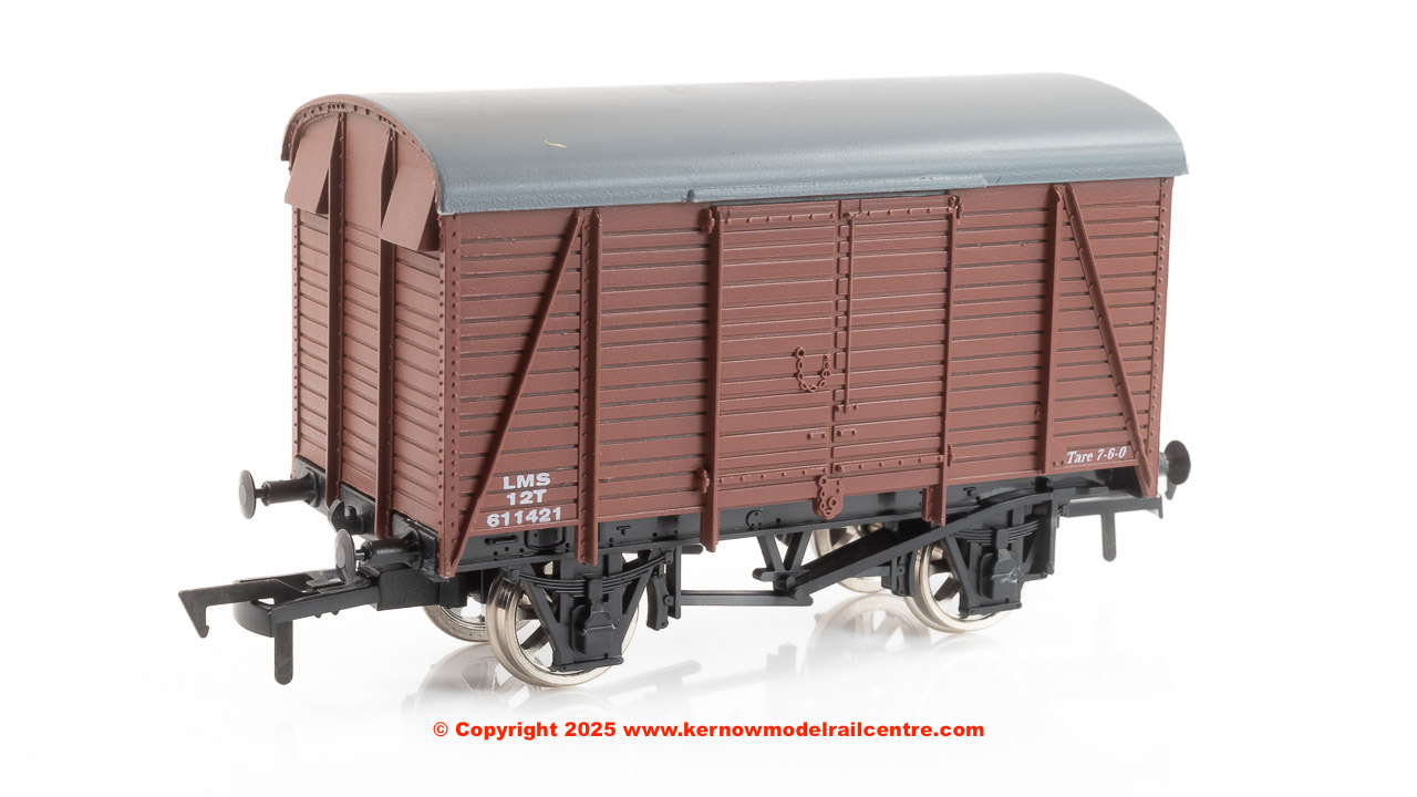 4F-021-003 WSL Dapol Box Van number 611421 in LMS Brown livery