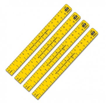 PR-CR-87M Proses 1:87 Scale Conversion Ruler (Metric) HO